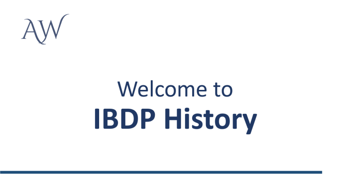 Introduction to IBDP History | The Historian's Apprentice